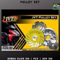 JVT Pulley SET Nmax V2 V1 Aerox V2 V1 Click v1 v2 v3 PCX ADV 150 160 Airblade M3 Gear fazzio ...
