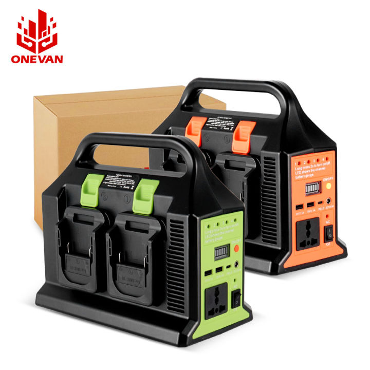 ONEVAN 300W Sine Wave Inverter Li-on Battery To AC 110V/220V Portable ...