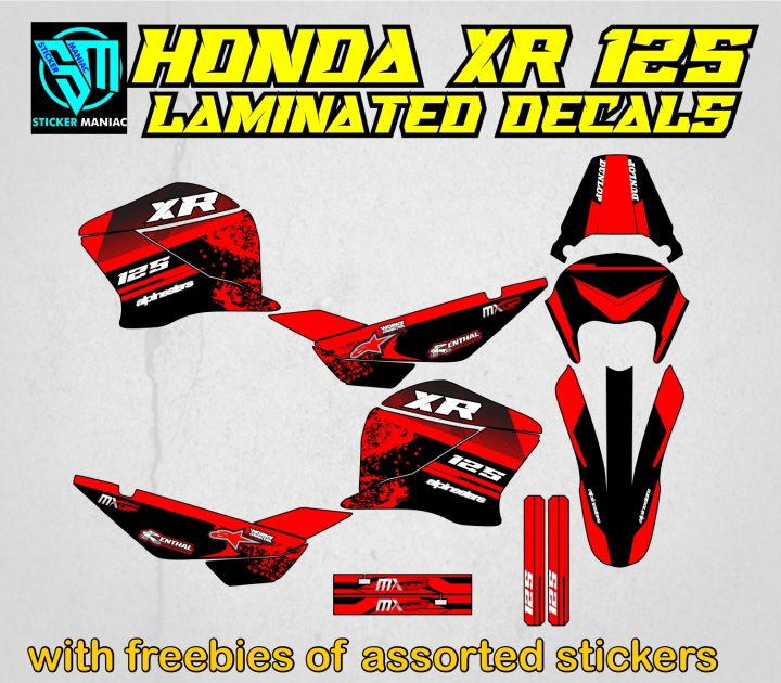 Honda xr 125 decals sticker, Laminated | Lazada PH