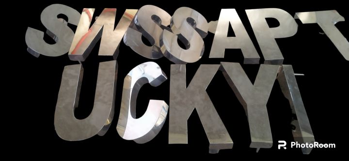 Stainless Letter Signage 6 inch DIY wall mount WALL SIGN SOLD PER PIECE ...