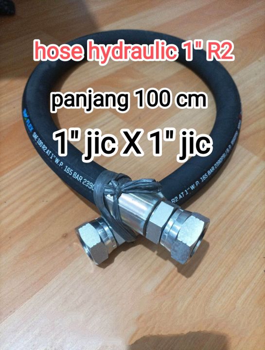 selang hidrolik HOSE HYDRAULIC 1 INCH R2 100 CM 1" JIC X 1" JIC | Lazada Indonesia