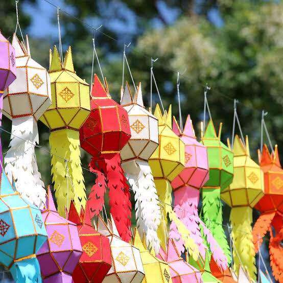 โคมยี่เป็ง โคมล้านนา โคมแขวน (ขนาด 6.5 นิ้ว ) ประดับร้านค้า ประดับบ้าน ...