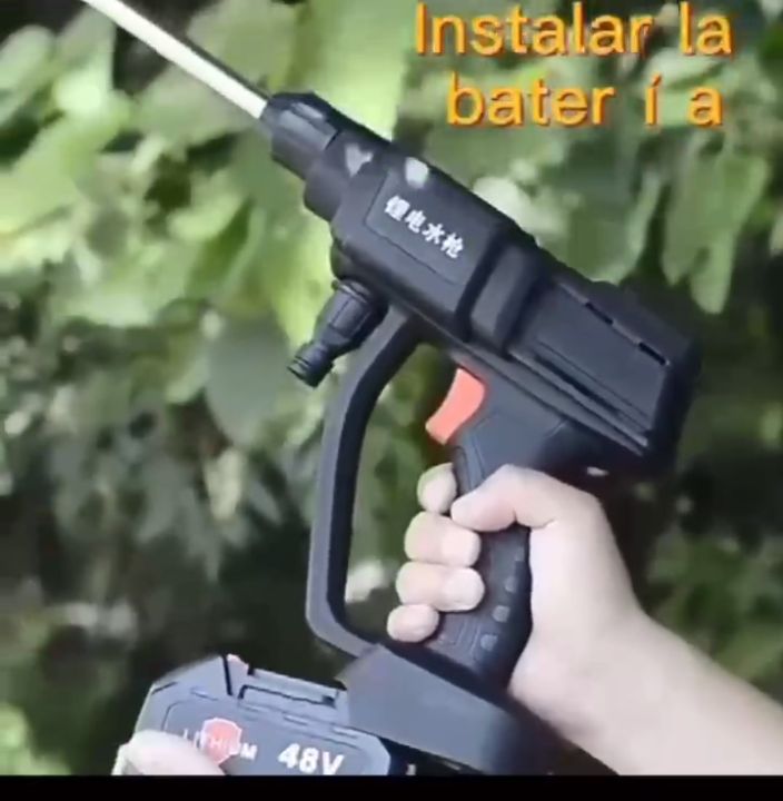 DOEEE Pressure Washer 48V 2 batteries portable car machine set cordless ...