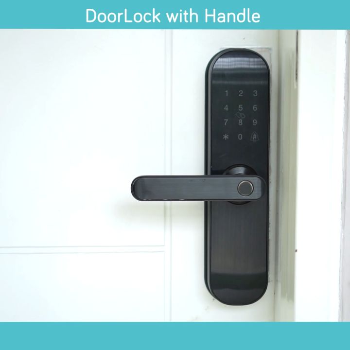 BARDI Smart Home Door Lock Handle RFID Fingerprint Waterproof IP54 CBG ...