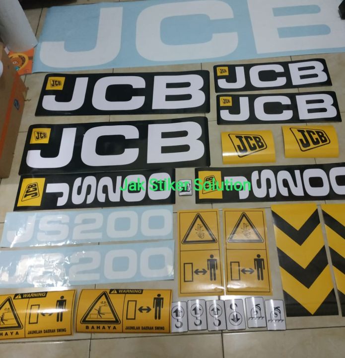 Stiker JCB JS200 Sticker Alat Berat Excavator | Lazada Indonesia