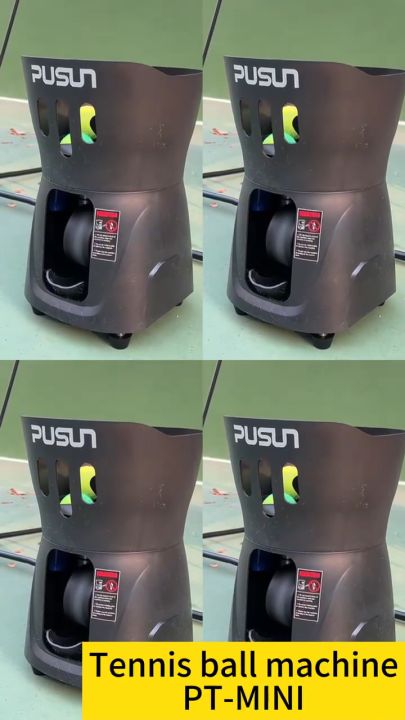PUSUN Tennis Ball Machine PT-Mini Compact Outdoor Indoor Tennis ...