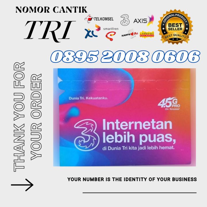 Nomor Cantik Tri 3 Tahun abba | Lazada Indonesia