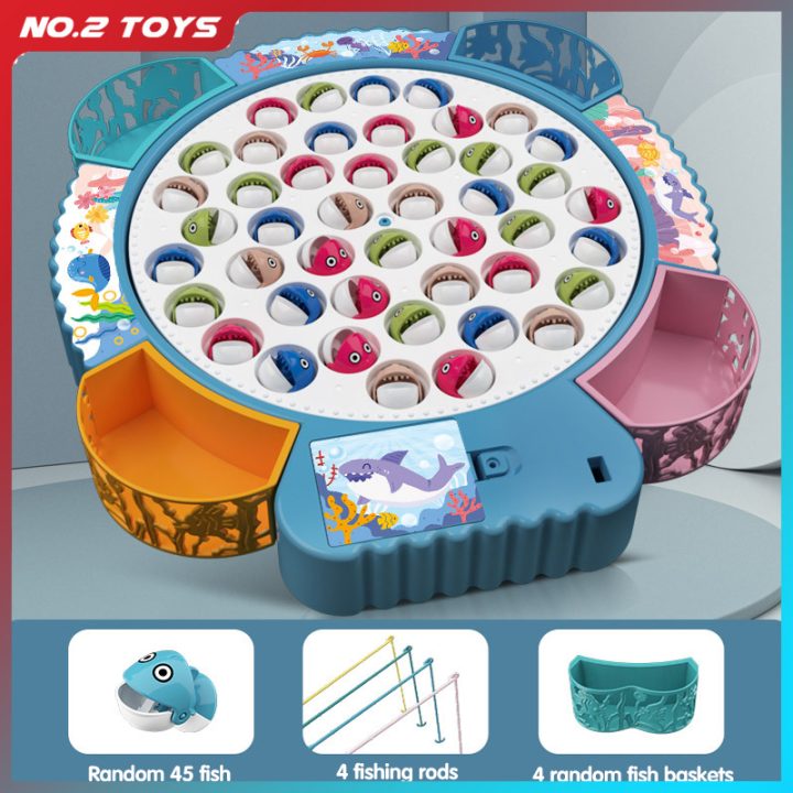 Interactive Toddler Game Toy Nicknack Magnetic Fishing Game For Kids ...