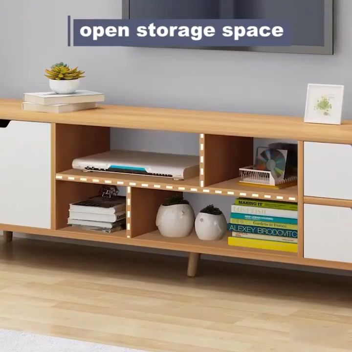 TV Cabinet tv rack cabinet Furniture Modern Minimalist Living Room High ...