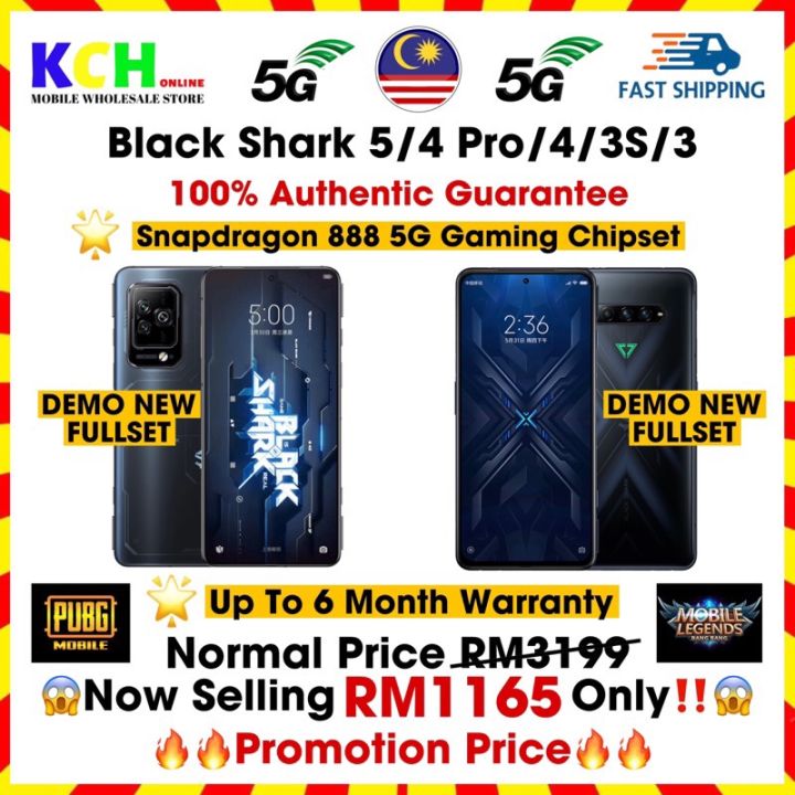 【💯GLOBAL】Black Shark 5/4 PRO/4/3S/3 (5G Dual Sim) 120Hz Display Gaming Edition 6.67Inch AMOLED ...