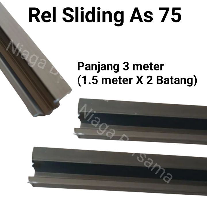 Rel Sliding Model Tanam SD753 Pintu Lemari Geser Eceran | Lazada Indonesia