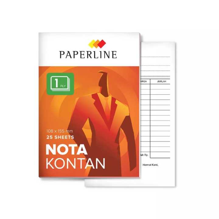 Nota Kontan 1 Ply 50 Lembar Paperline - Buku Slip Transaksi Jual Beli ...