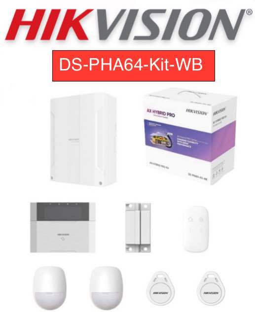 HIKVISION DS-PHA64-Kit-WB AX Hybrid Pro Kit（433MHz）ALARM SYSTEM | Lazada