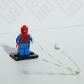Superhero Model Marvel Spiderman Peter Parker Square Head MOC Blocks ...