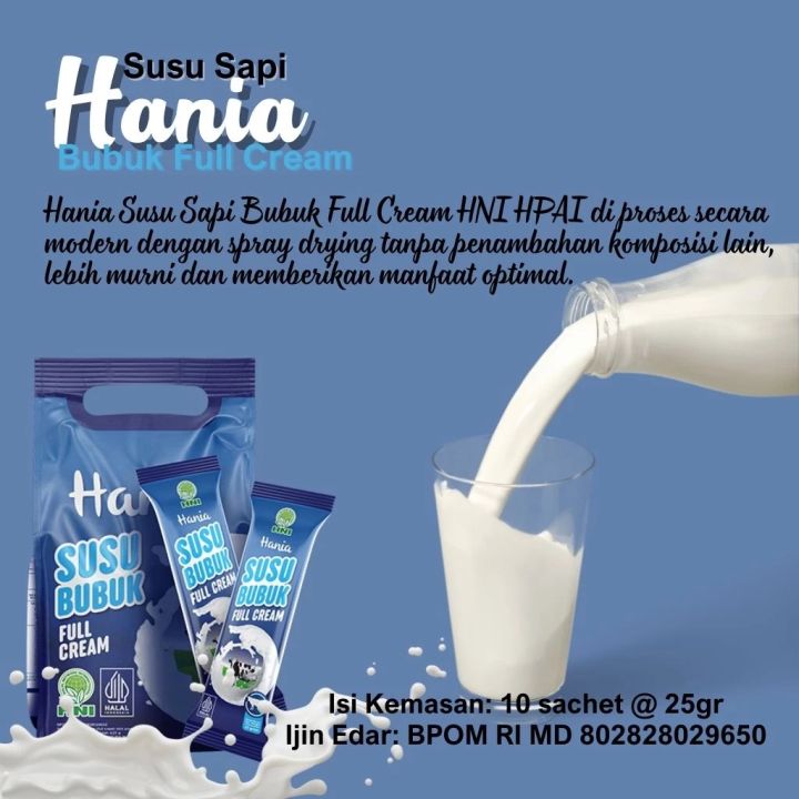 HANIA SUSU SAPI BUBUK FULL CREAM HNI | Lazada Indonesia