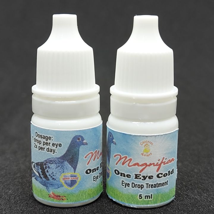 Magnifica One Eye Cold Medicated EYE DROPS 5 ml for Birds & Pigeons ...