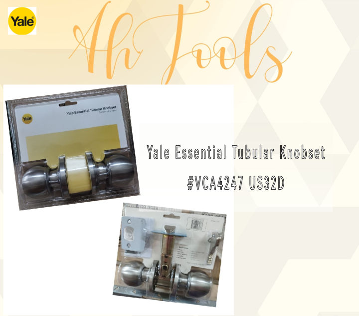 YALE ESSENTIAL SERIES TUBULAR ENTRANCE KNOBSET #VCA4247 US32D | Lazada PH