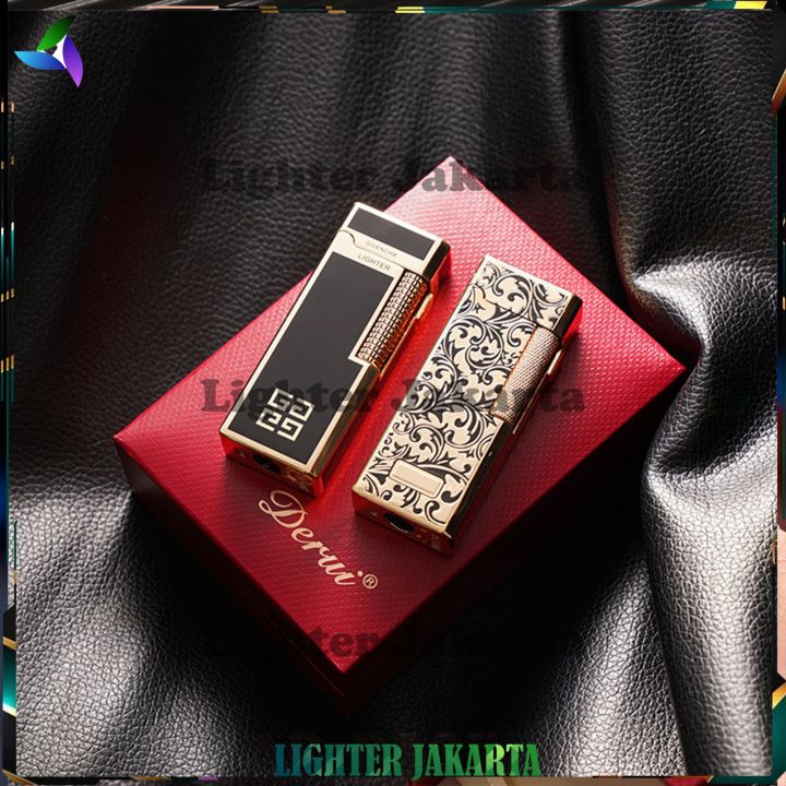Korek Api Dupont Api Gas Dual Flame Derui Lighter DR-358 | Lazada Indonesia