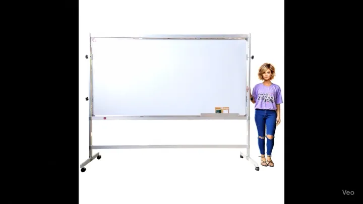 Timco White Board | On Wheels | Height Adjustable | Collapsible Mobile ...