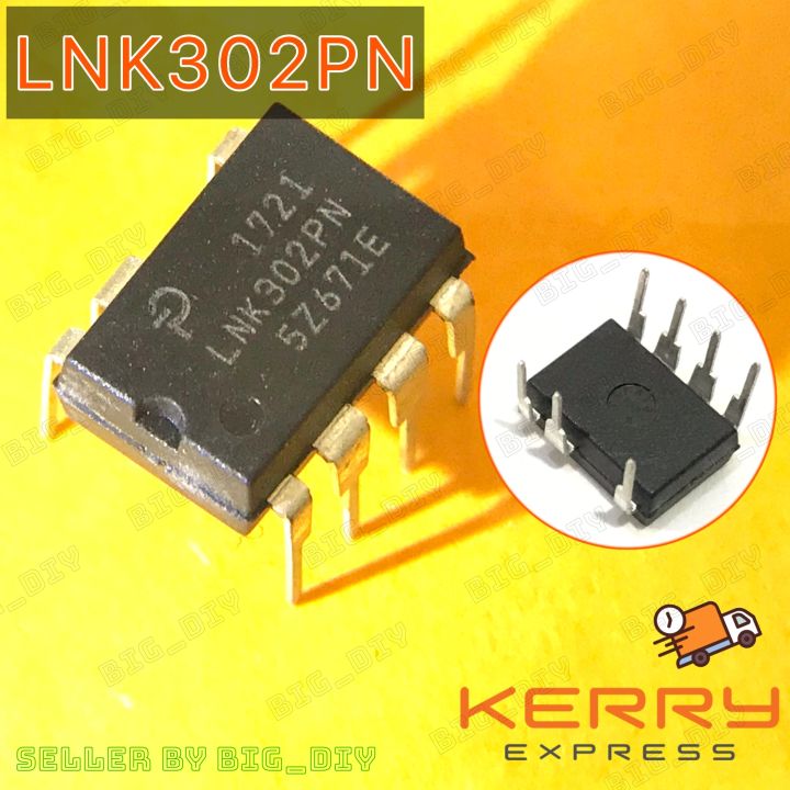 LNK302PN LNK302 DIP-8B Energy-Efficient Off-Line Switcher IC ไอซีภาค ...