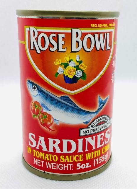 Rose Bowl Sardines in Tomato Sauce with Chili 155G | Lazada PH