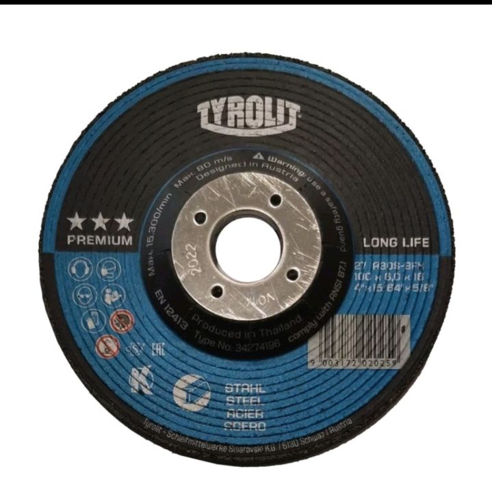 TYROLIT PREMIUM GRINDING DISC 4" SOLD in 1BOX (10pcs) | Lazada PH