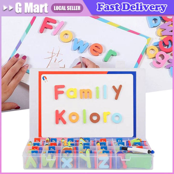 Magnetic Letters Kit Early Education Uppercase Lowercase Alphabets for ...