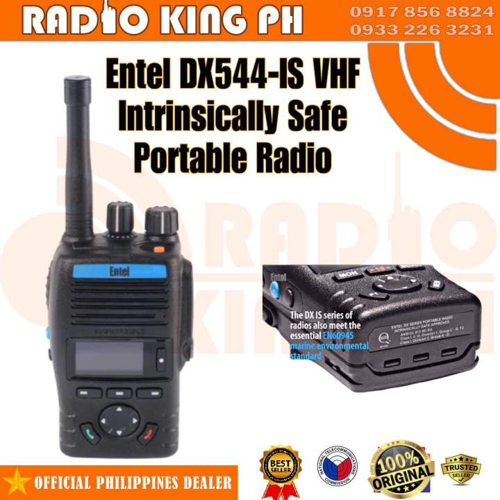 ENTEL DX544-IS MARINE VHF 5W ANALOGUE RADIO INTRINSICALLY SAFE | Lazada PH
