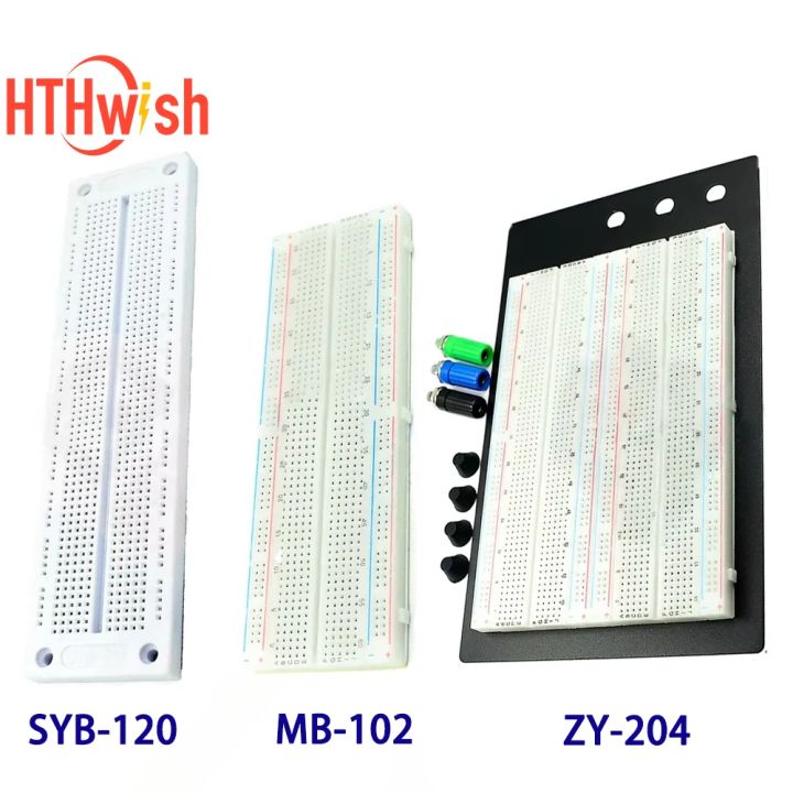 1pcs Breadboard MB102 ZY-204 PCB Bread Board 170-1600 Point Prototype ...