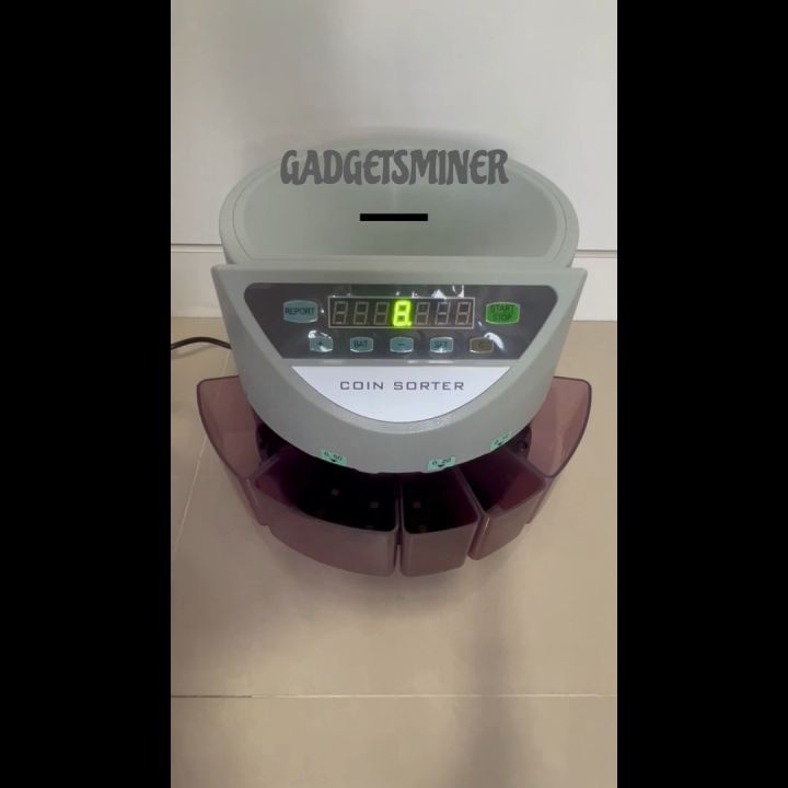 (SG SELLER) Coins Sorter Sorting Currency Machine / Coin Counting ...