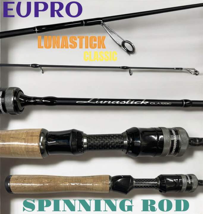EUPRO LUNASTICK CLASSIC SINGLE HAND SPINNING AND CASTING FISHING ROD ...