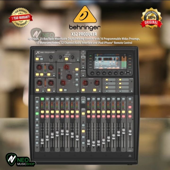 BEHRINGER X32 PRODUCER 40-Input, 25-Bus Rack-Mountable Digital Mixing ...