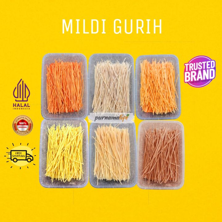 MIE LIDI GURIH MANIS ANEKA RASA PREMIUM KEMASAN BOX 500 ML I MI LIDI ...