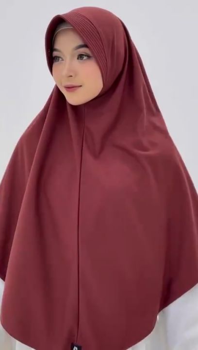 Jilbab Afra Amira Ada Logo Bergo Kaos Instan Remaja Pet Antem | Lazada ...