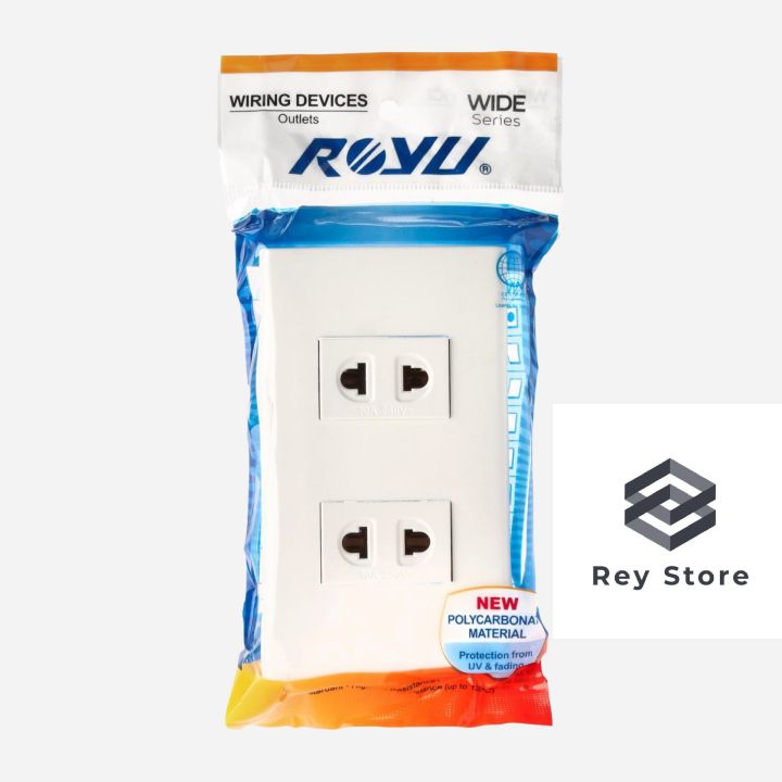 ROYU outlet 2 gang wide series | Lazada PH