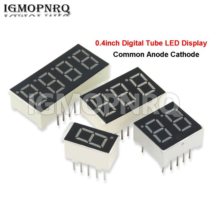 5pcs 04inch Led Display 7 Segment 2 Bit 3 Bit 4 Bit Digit Tube Red Common Cathode Anode