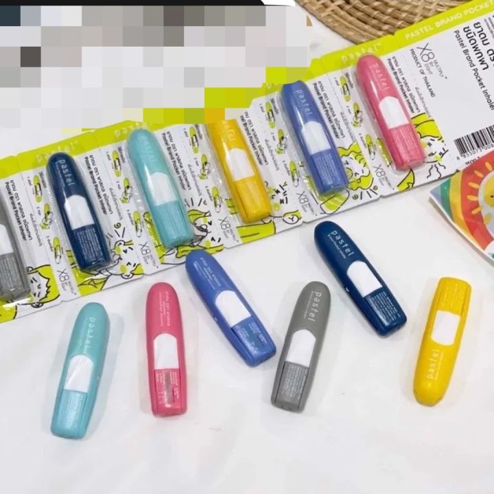 Twin Releaf 2-in-1 Pastel Pocket Inhaler [Menthol Vapors, Relieves ...