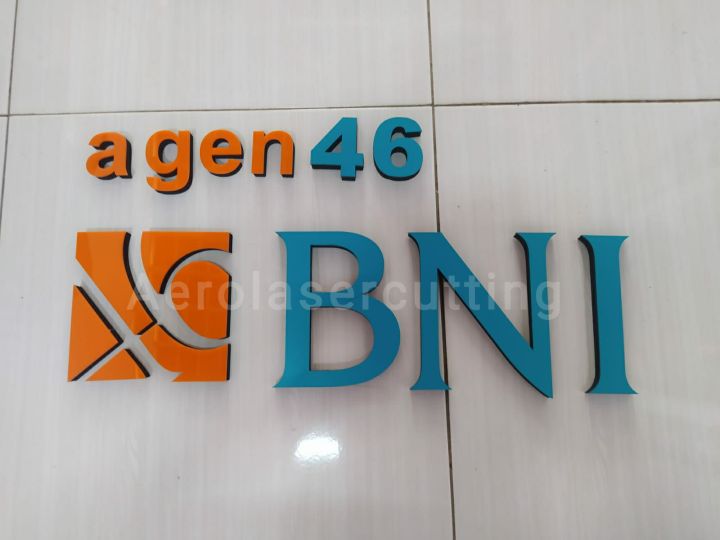 Logo Agen BNI 46 Akrilik murah, timbul | Lazada Indonesia