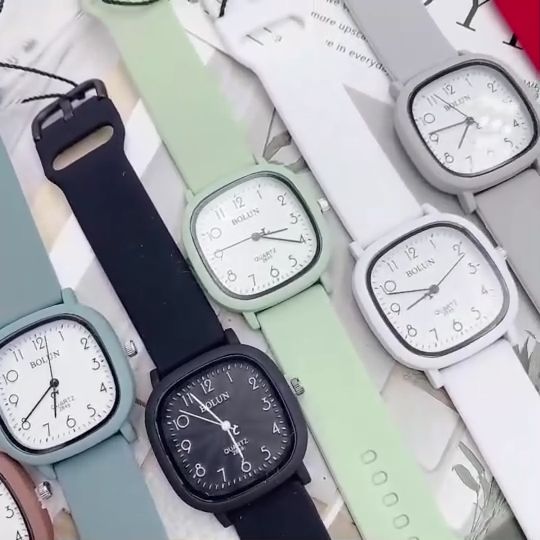 watchtime นาฬิกาข้อมือ ผู้หญิง โบลันแบรนด์แท้ แฟชั่นสีพาสเทลน่ารักๆ ...