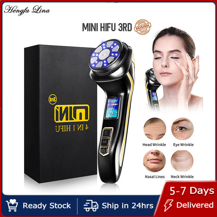 Hengfa Lina 4 in 1 Mini HiFu Ultrasound RF EMS MFIP Pulse Facial ...