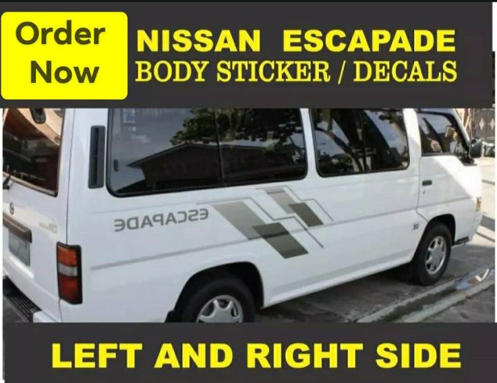 NISSAN ESCAPADE / BODY STICKER / LEFT AND RIGHT / DECALS | Lazada PH