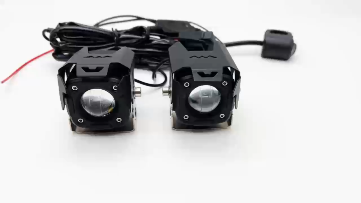 MOFOX 1Pair SK1 Laser Gun Mini Driving Light MDL Dual Color Hi/Lo 60W ...