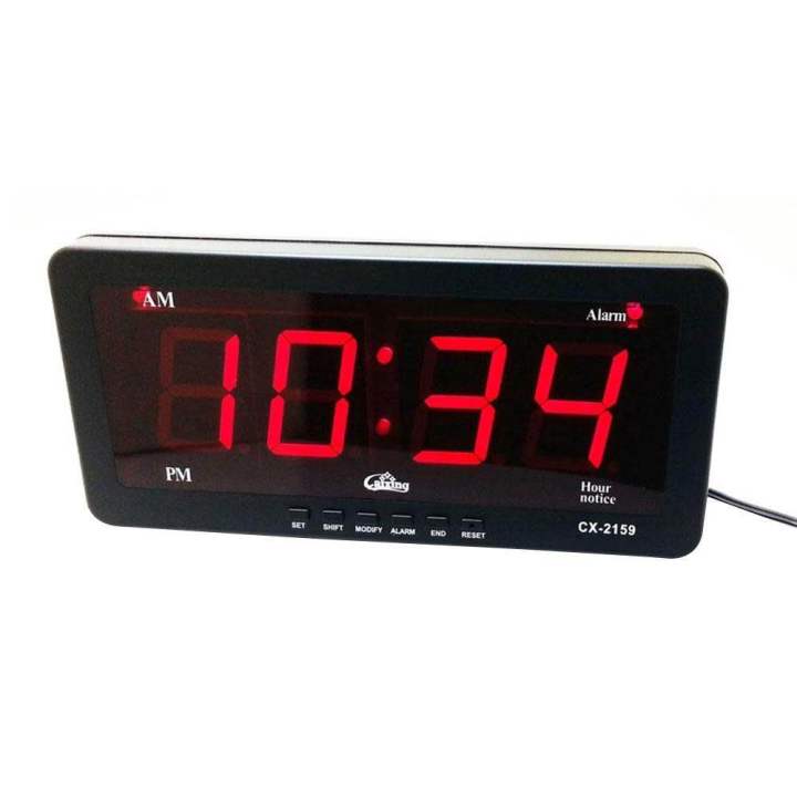 Caixing นาฬิกาดิจิตอล LED DIGITAL CLOCK แบบแขวนผนัง รุ่น CX-2159 2158 ...