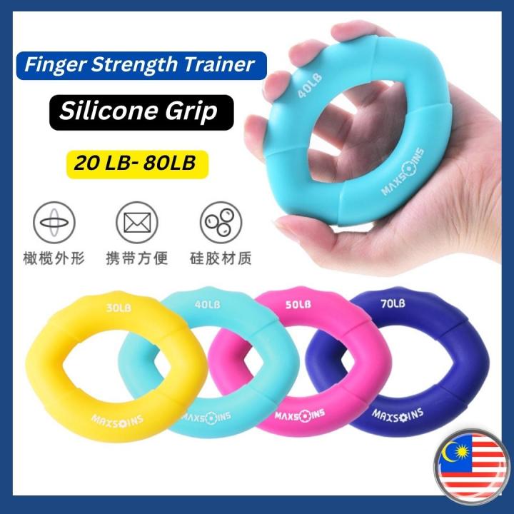 Silicone Grip Finger Strength Trainer Stroke Physio Hand Exercise ...