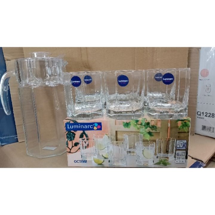 🔥LUMINARC WATER SET OCTIME | Lazada