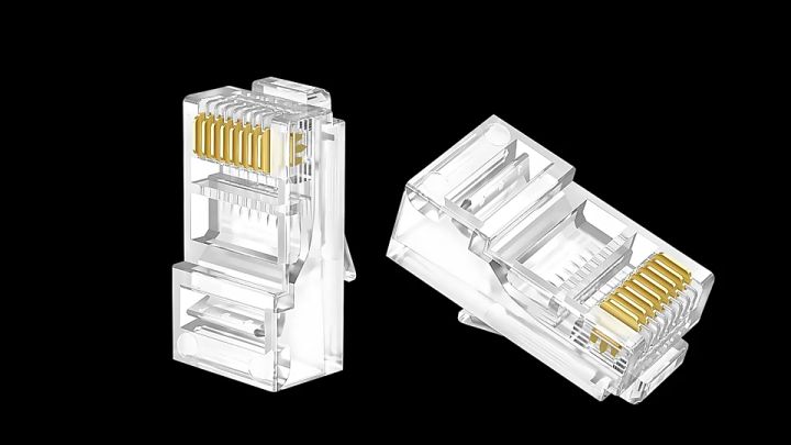 CAT6 Modular Ethernet Cable Head Plug Crimp Network RJ45 Connector ...