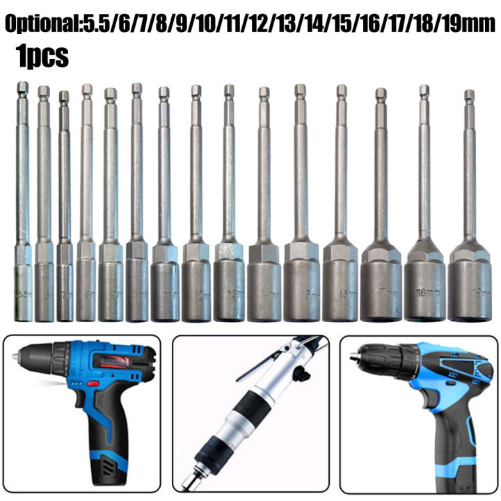 Toolstar 1Pcs 150mm Extension Socket Wrench Hexagon Nut Driver Drill ...