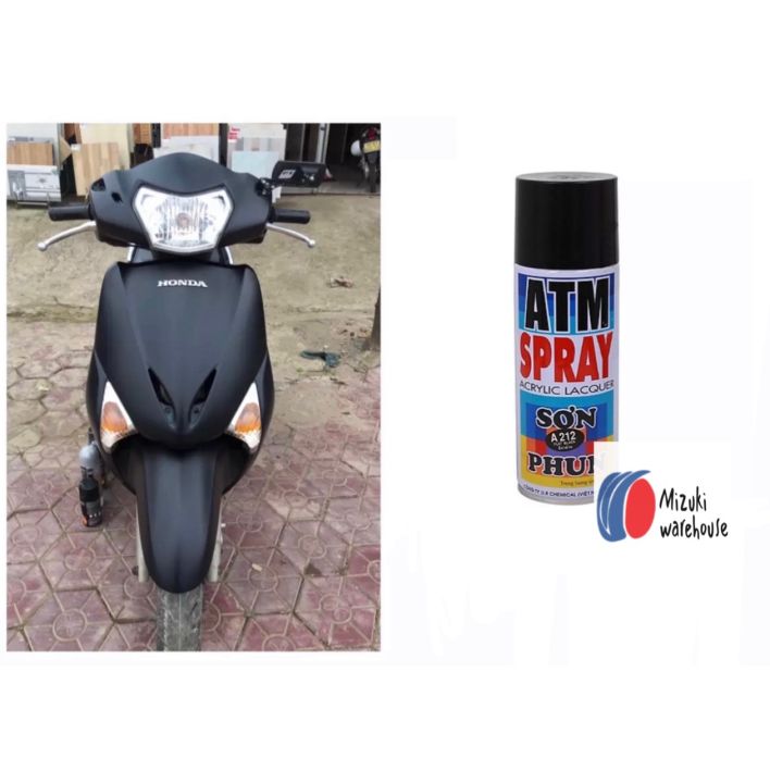 Sơn xịt ATM Spray Paint Cao Cấp màu Đen Nhám A212 ( Flat Black A212 ...