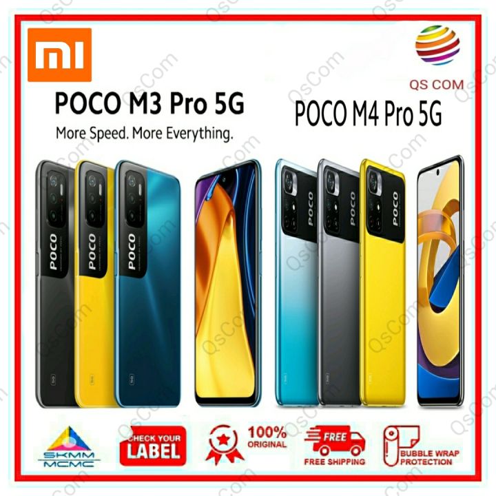 [100% Original] Poco M3 Pro 5G | Poco M4 Pro 5G (4GB RAM 64GB ROM / 6GB ...