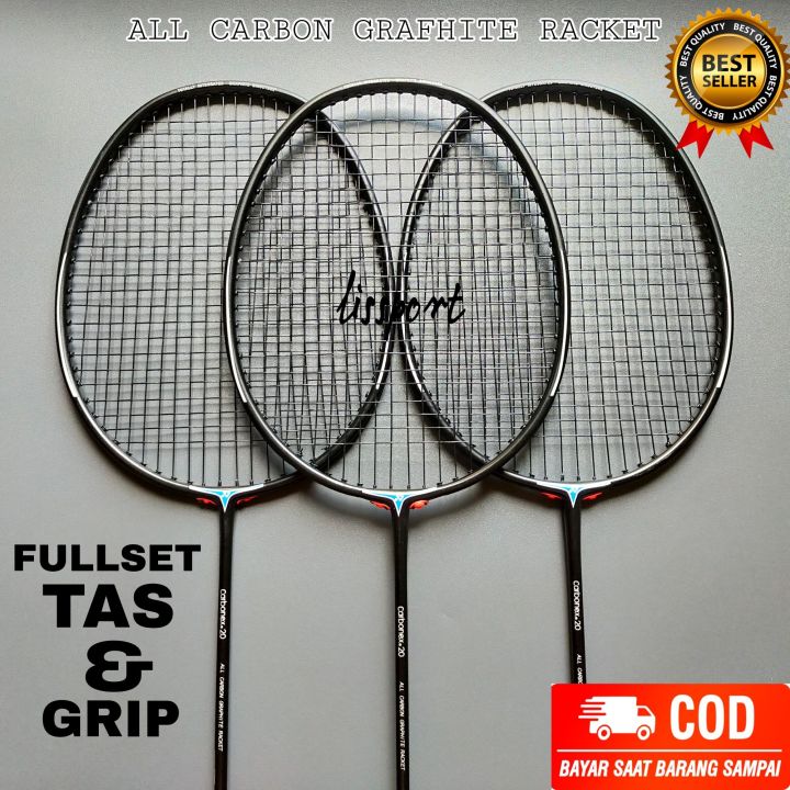 RAKET BADMINTON CARBONEX 20 ALL CARBON GRAFHITE RACKET IMPORT | Lazada ...